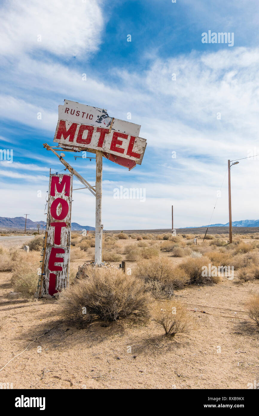 The Rustic Oasis Motel sign is an American roadside attraction along ...