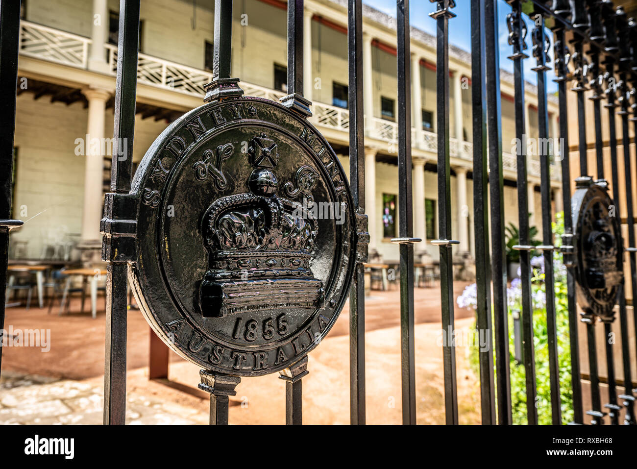 Details of the Sydney Mint fence the oldest public building in Sydney ...