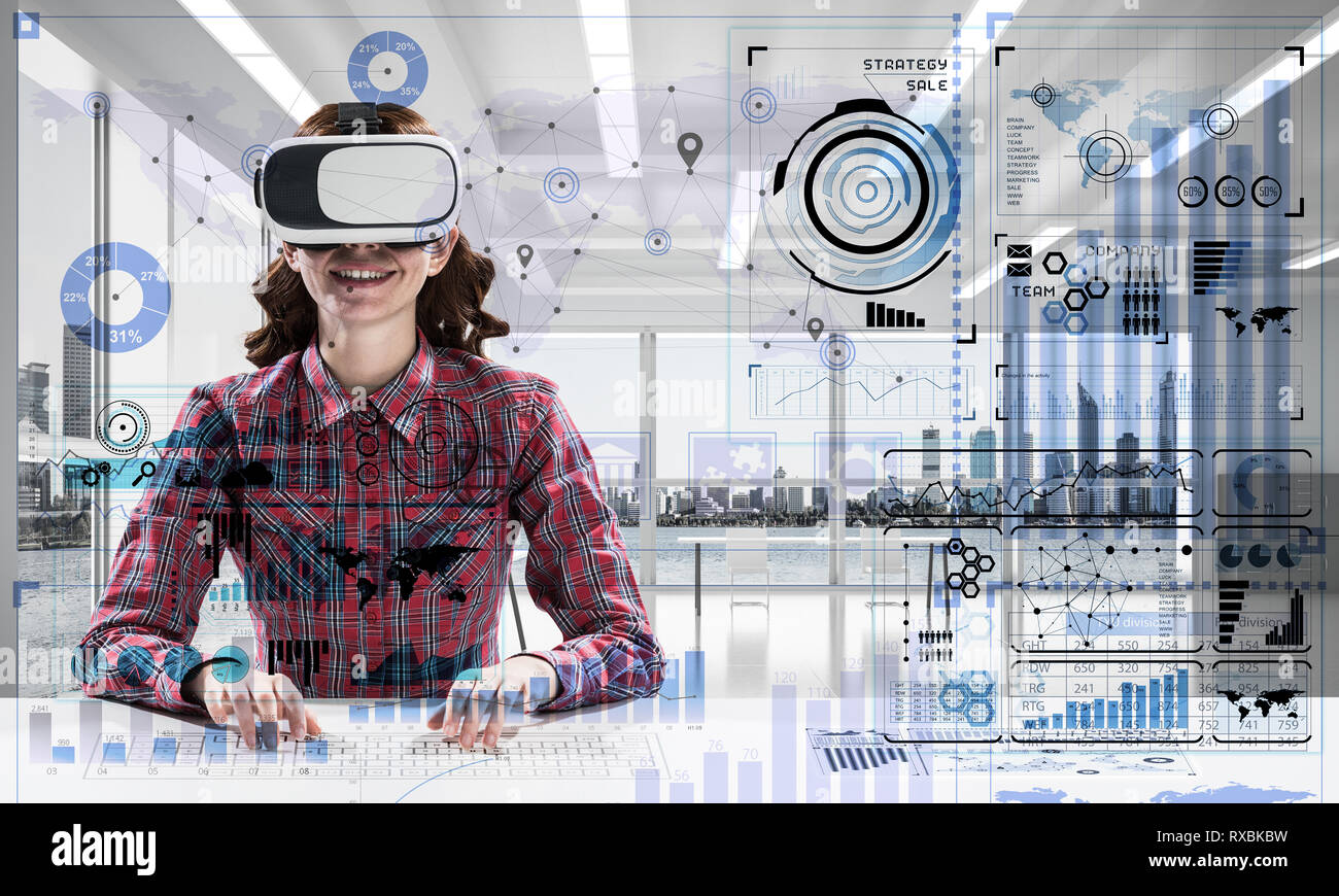 Using modern technologies Stock Photo - Alamy