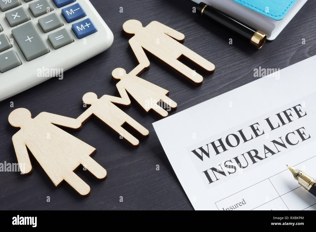 Whole life insurance application form and pen Stock Photo - Alamy
