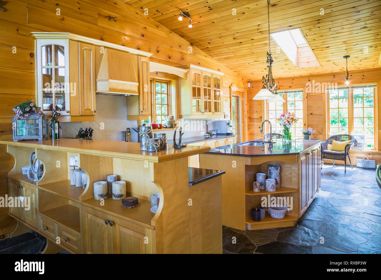 Kitchen island buffet hi-res stock photography and images - Alamy