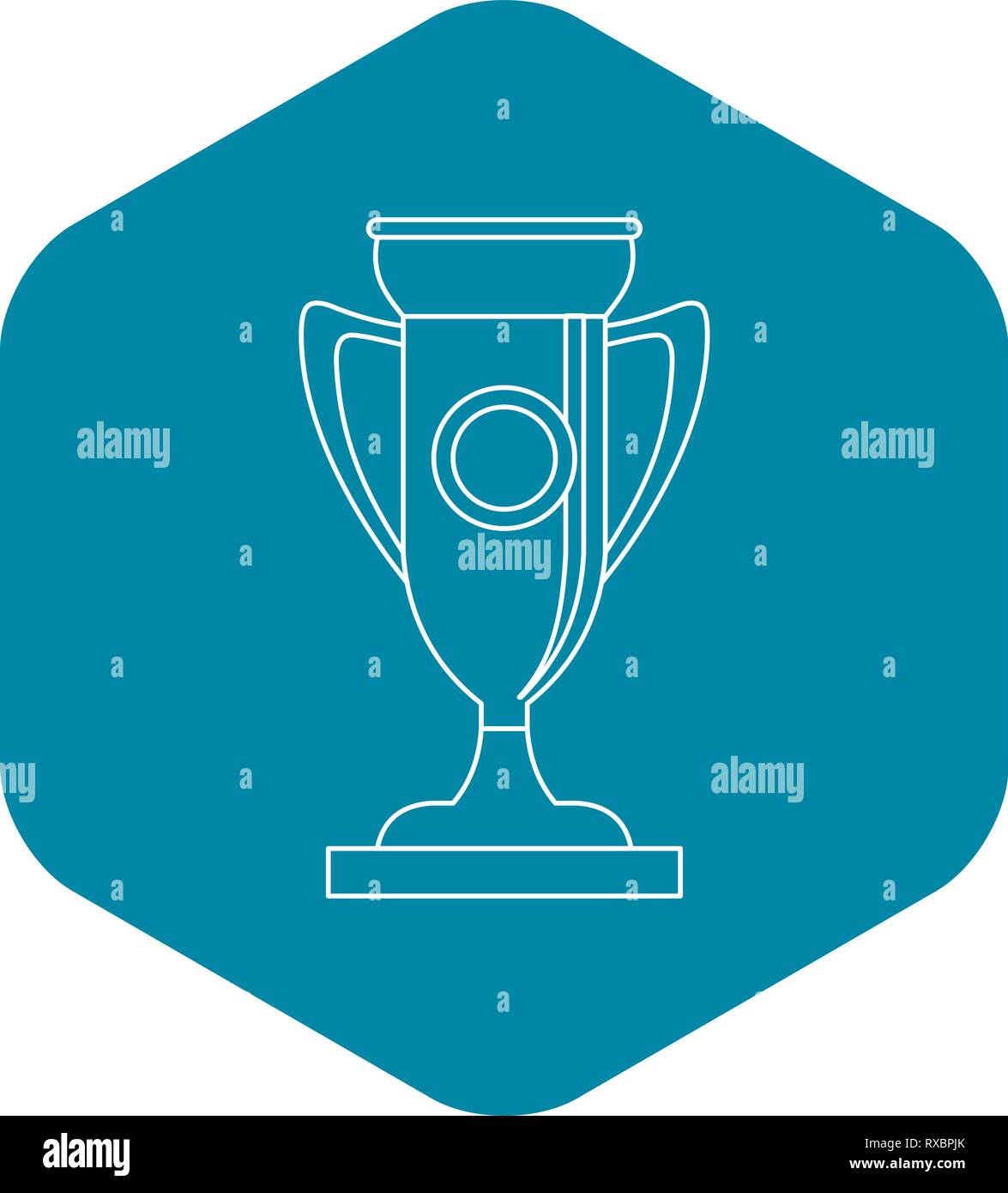 Winning cup icon, outline style Stock Vector Image & Art - Alamy