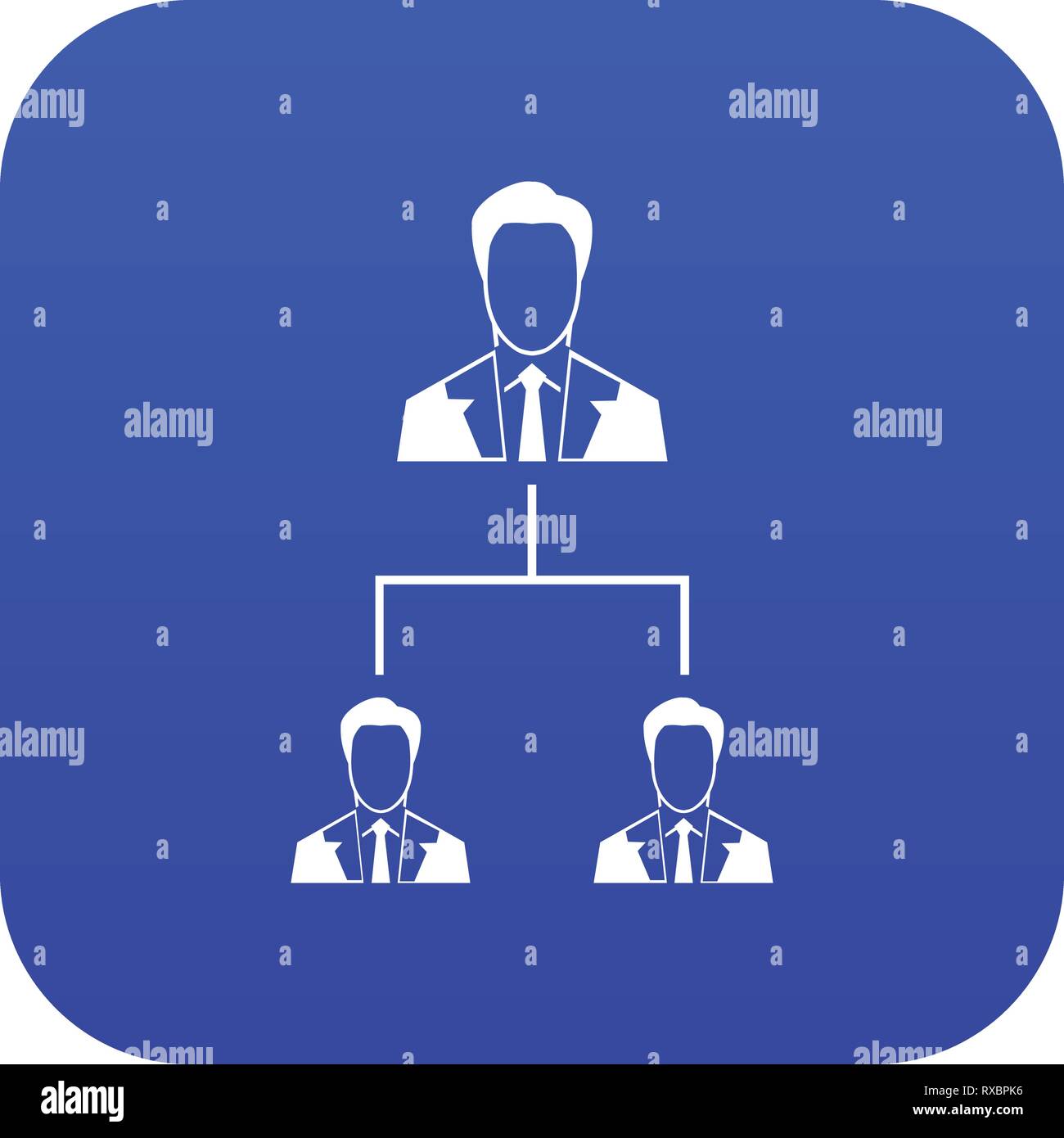 Company structure icon digital blue Stock Vector Image & Art - Alamy