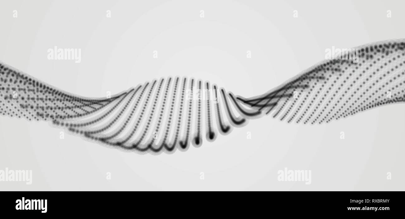Spiral 3d Vector Illustration Connection Structure Abstract Dynamic