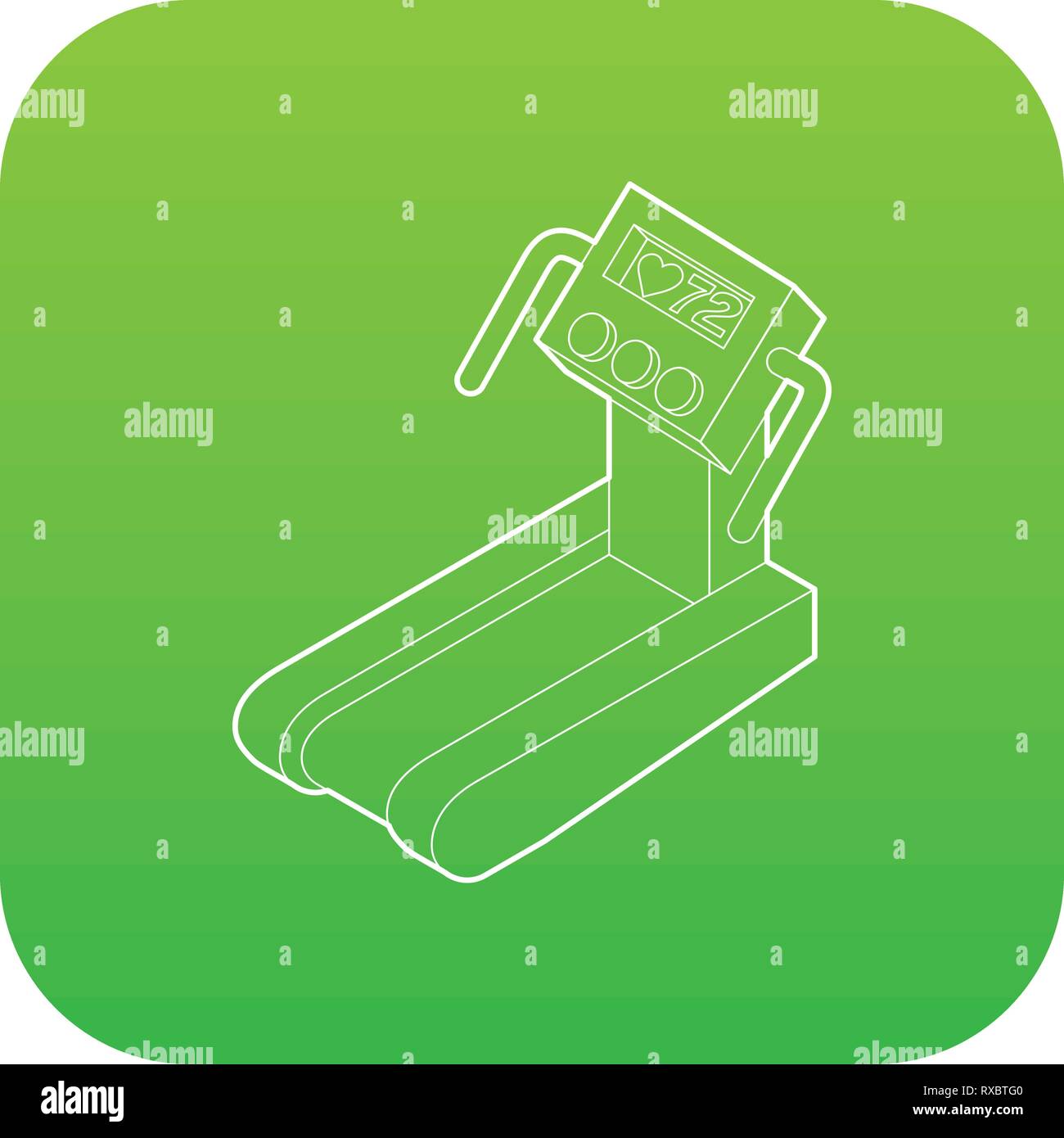 Treadmill running icon, outline style Stock Vector Image & Art - Alamy