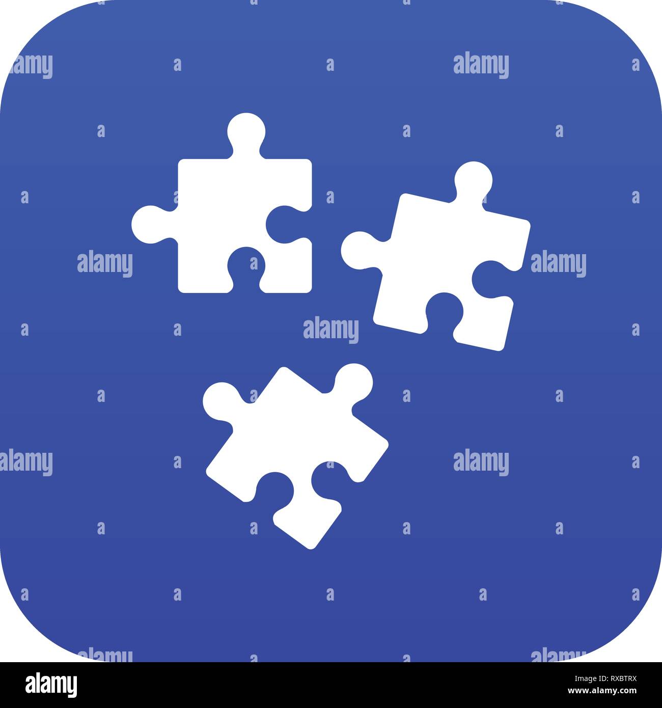 Puzzle icon digital blue Stock Vector Image & Art - Alamy