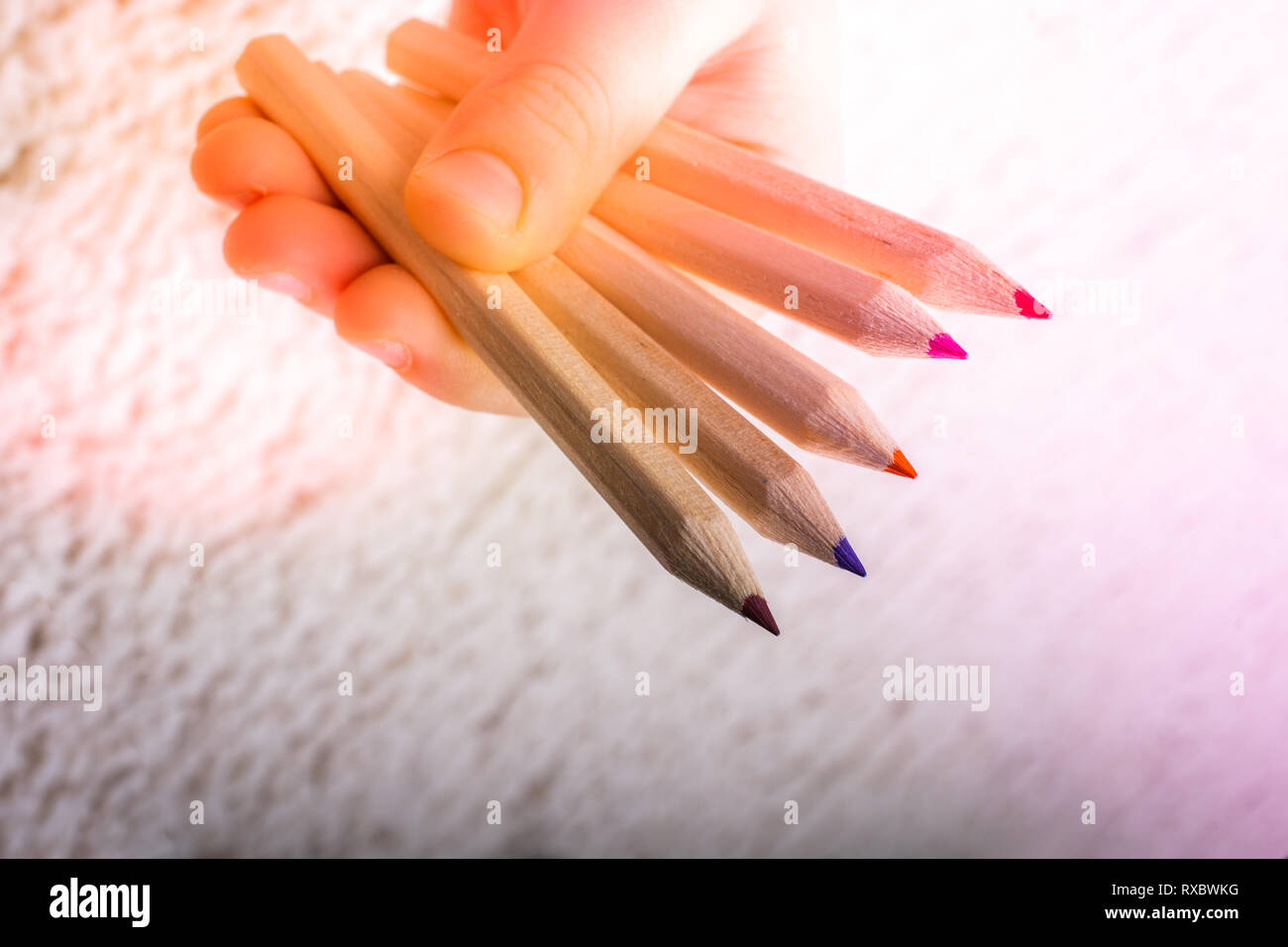 Variety of colors vector set of colored pencils. Drawing and painting ...