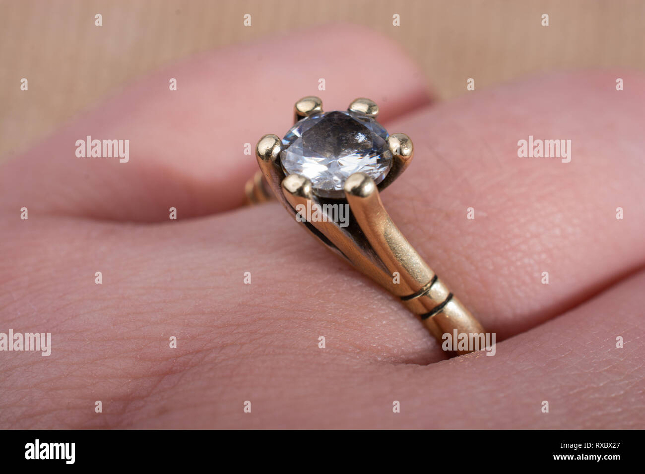 Fake gold ring hi-res stock photography and images - Alamy