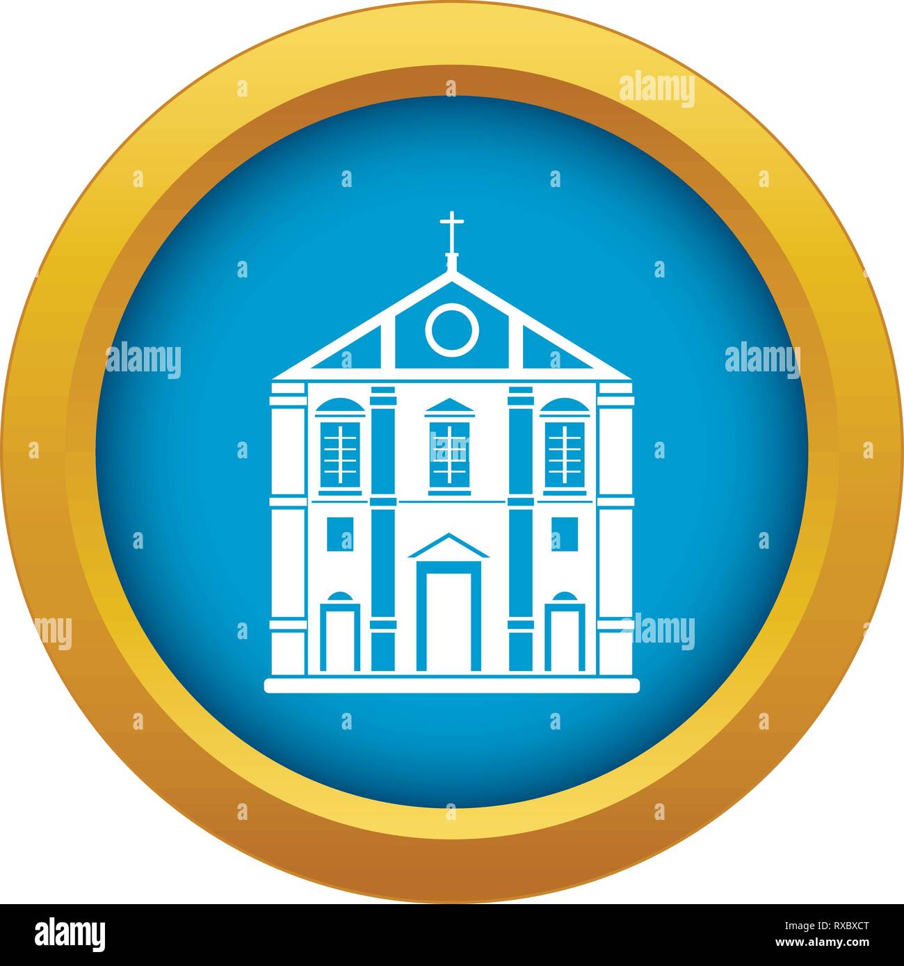 Church icon blue vector isolated Stock Vector Image & Art - Alamy