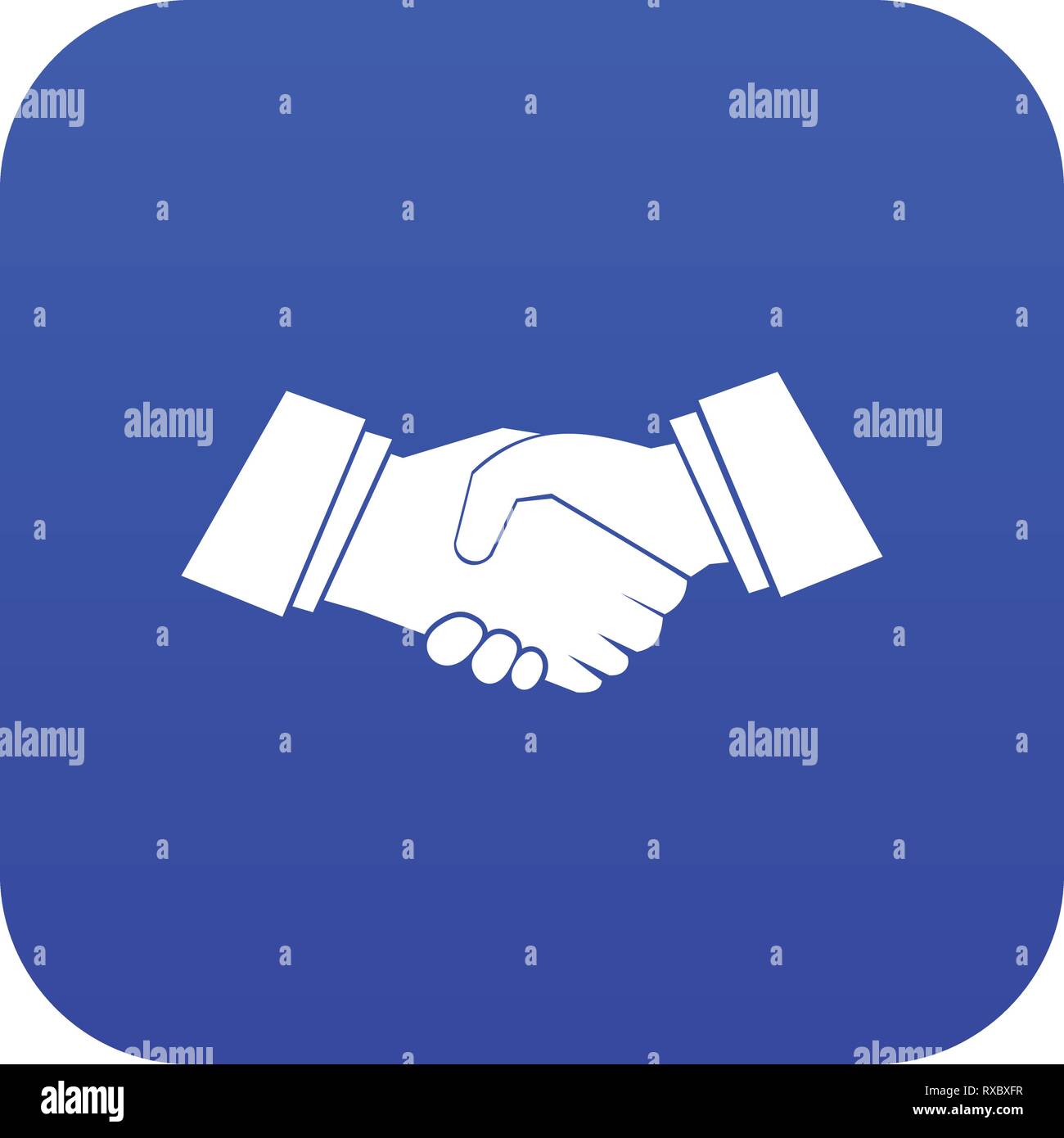Handshake icon digital blue Stock Vector Image & Art - Alamy