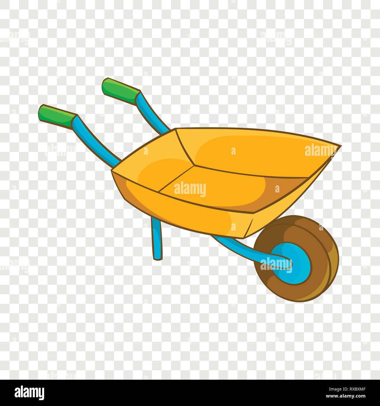 Garden wheelbarrow icon, cartoon style Stock Vector Image & Art - Alamy