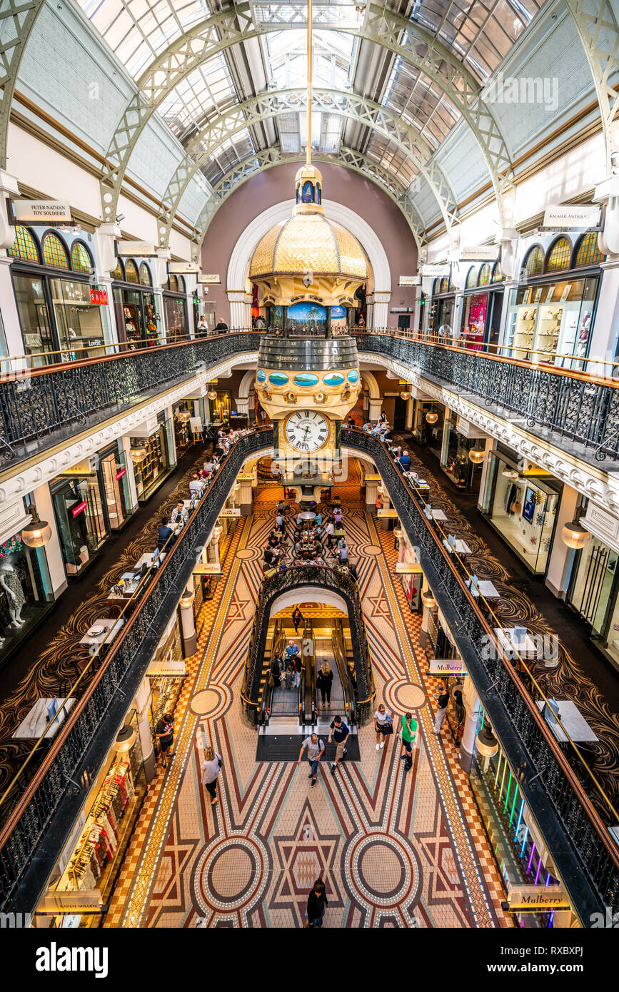 Queen victoria shopping arcade hi-res stock photography and images - Alamy