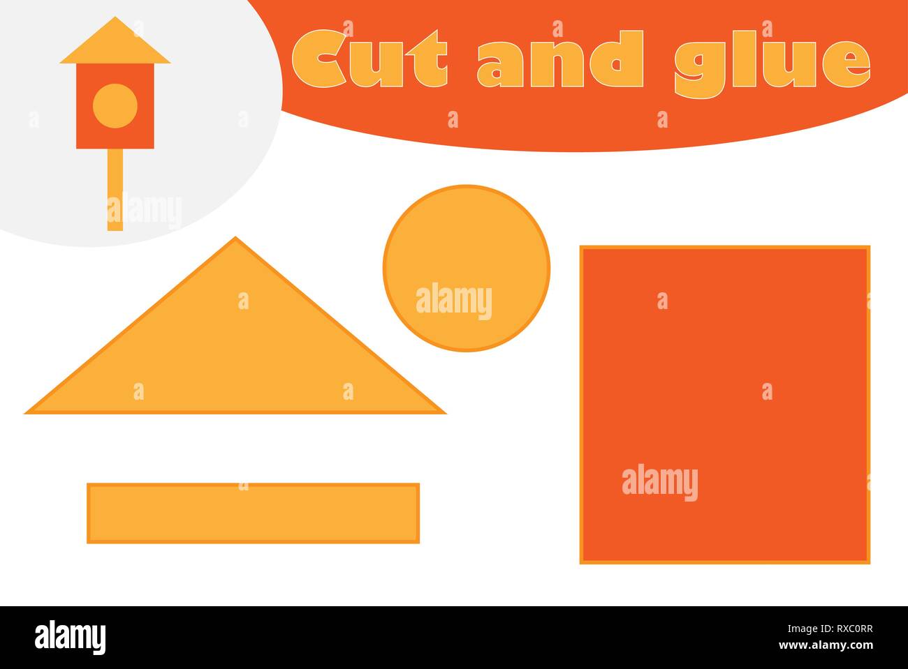 Nesting bird cutout Stock Vector Images - Alamy