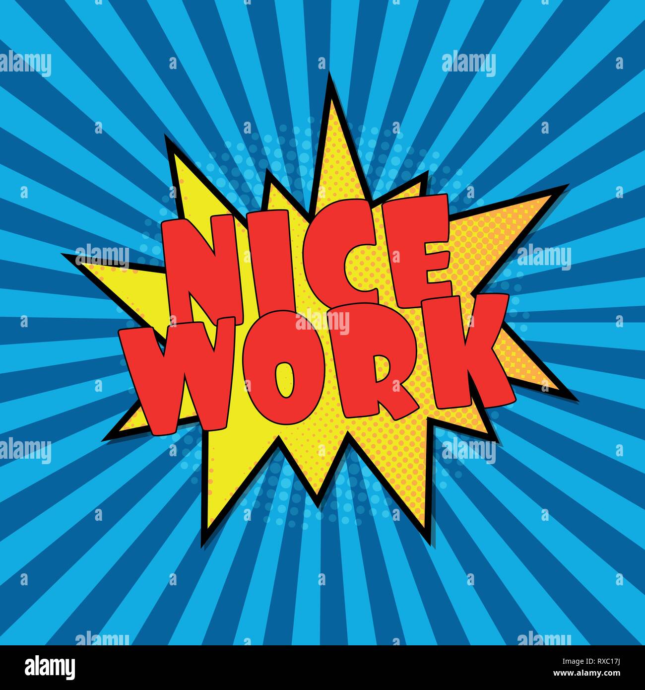 Work comic book style hi-res stock photography and images - Alamy