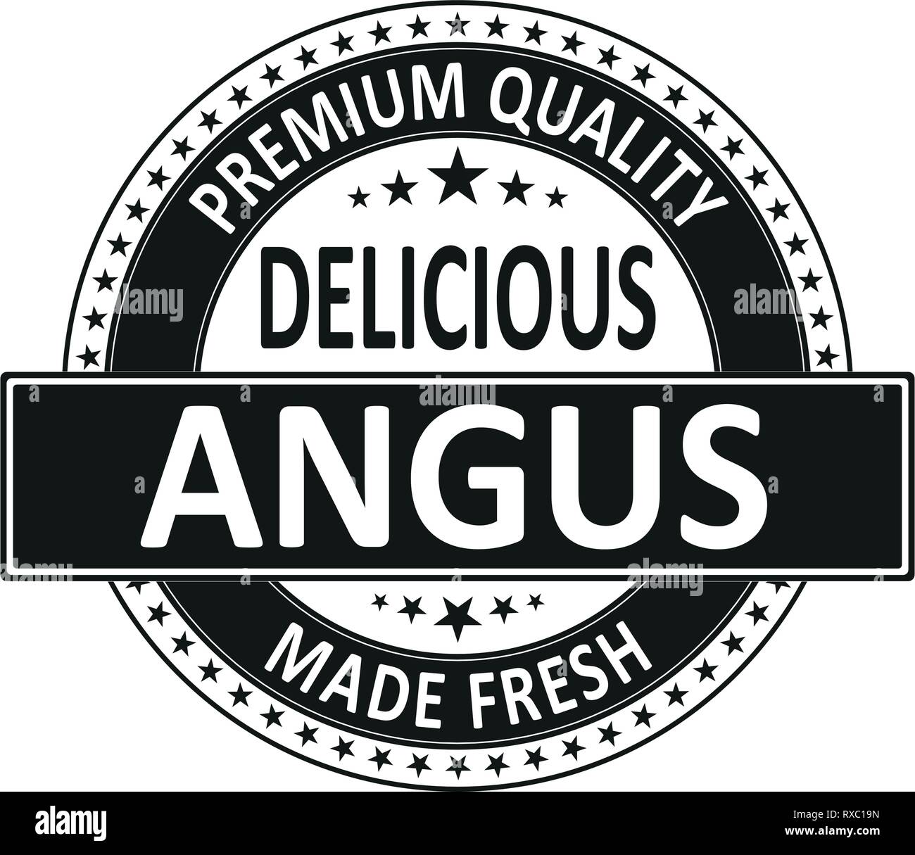 black premium quality delicious angus beef made fresh isolated square ...