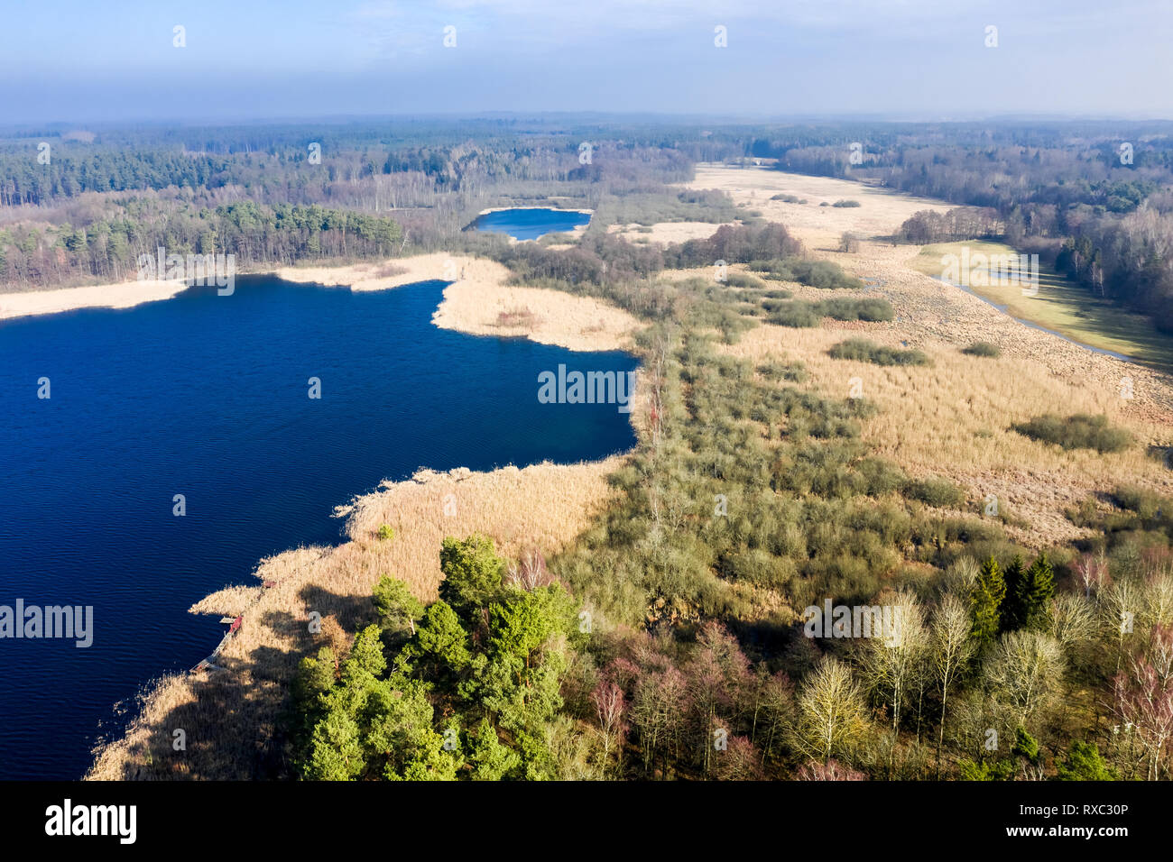 Flying above wonderful lake hi-res stock photography and images - Alamy