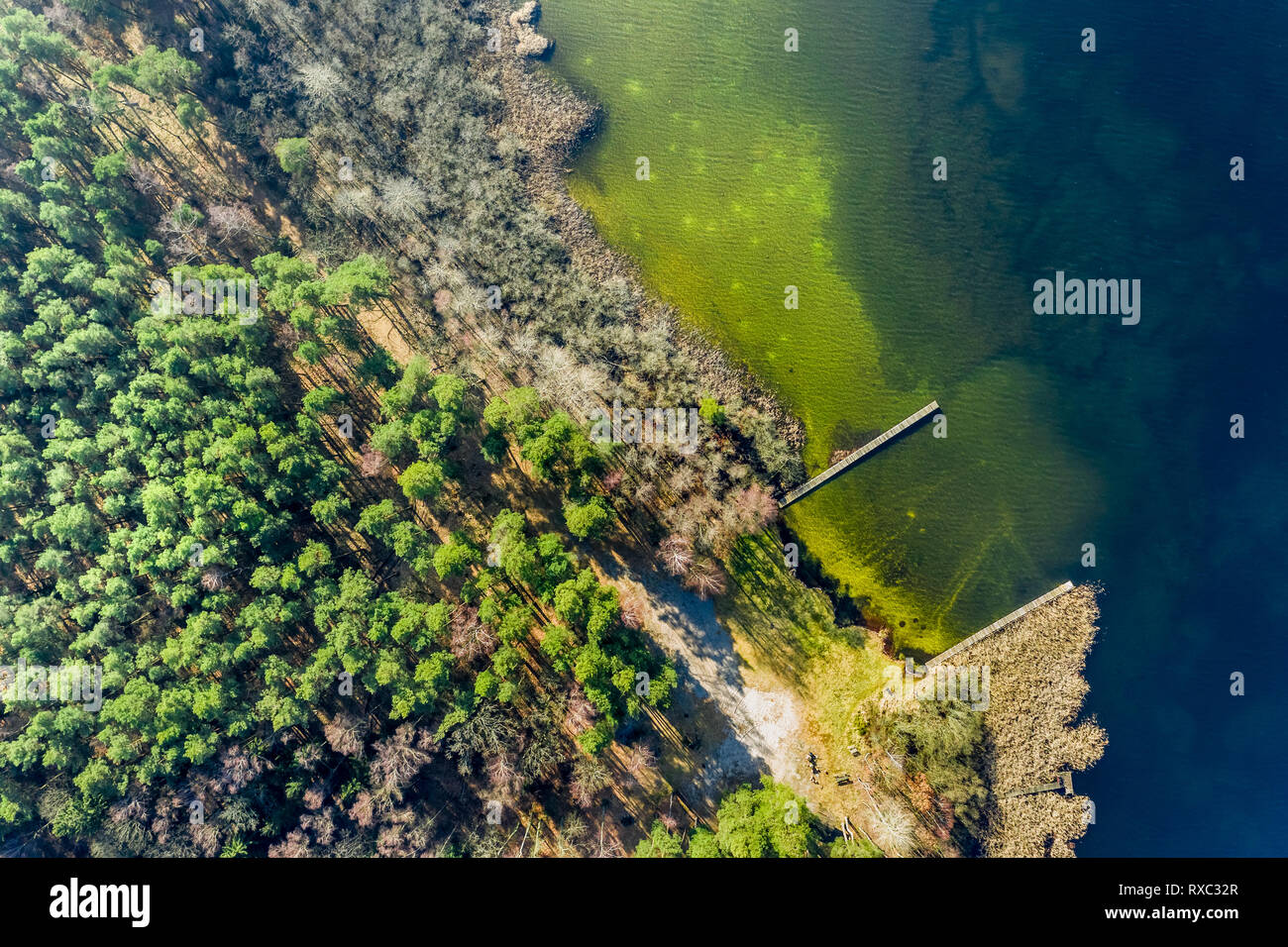 Flying above wonderful lake hi-res stock photography and images - Alamy