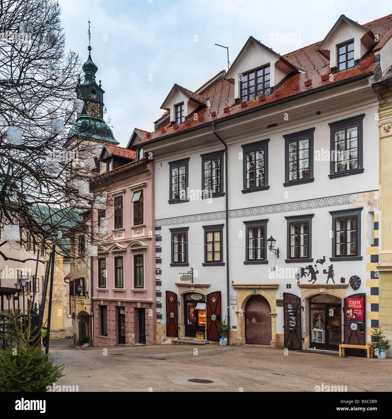 Skofja Loka ancient city of Slovenia Stock Photo - Alamy