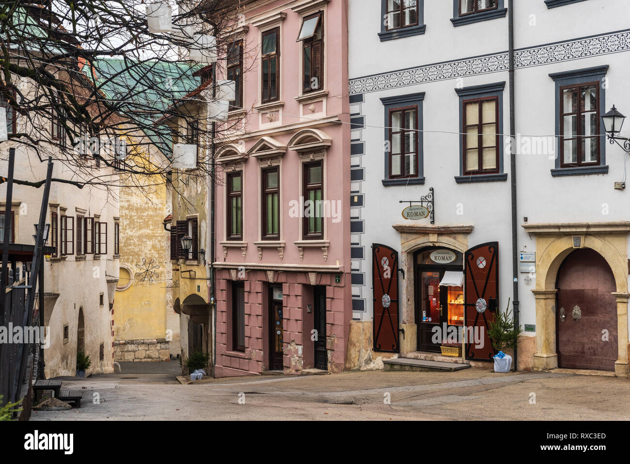 Skofja Loka ancient city of Slovenia Stock Photo - Alamy