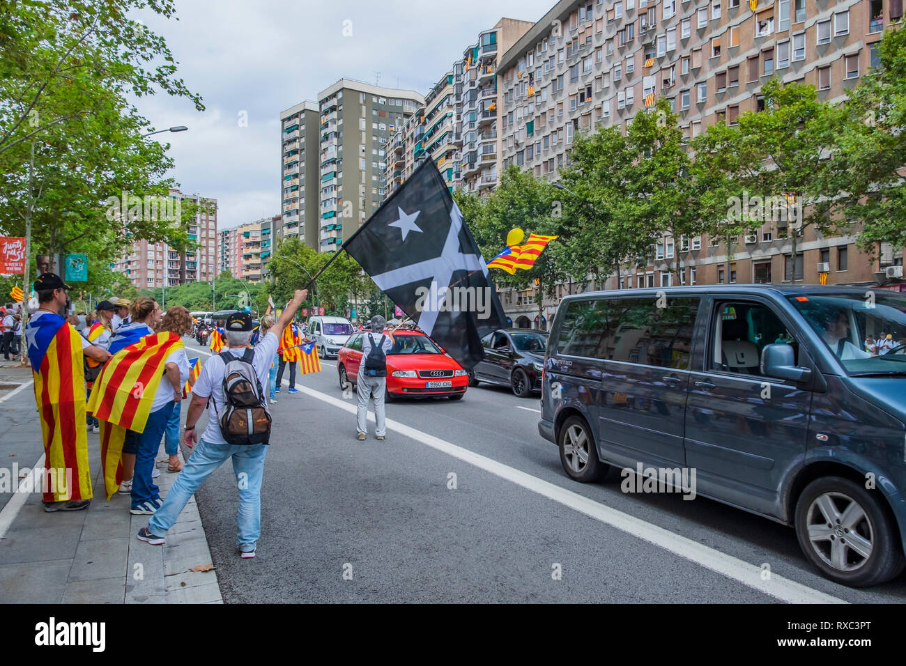 Catalan National Day celebration 11/09/2015 Stock Photo - Alamy