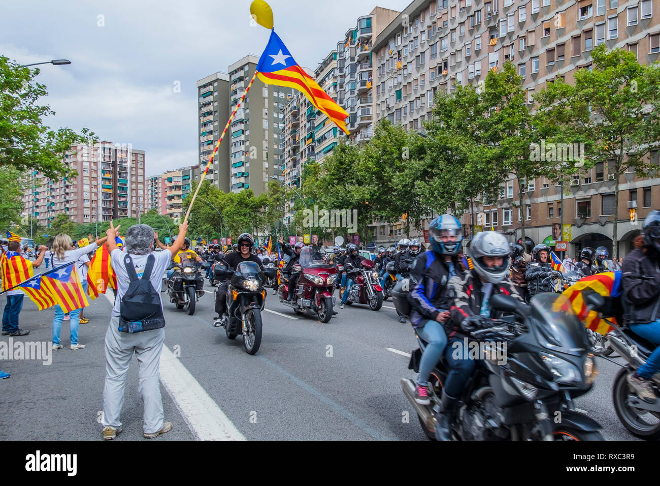 Catalonia national day national congress referendum hi-res stock ...