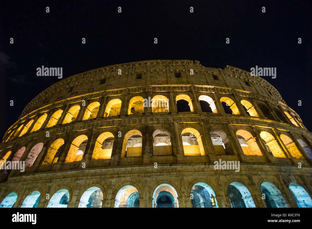 The Colosseum, the world famous landmark in Rome Stock Photo - Alamy