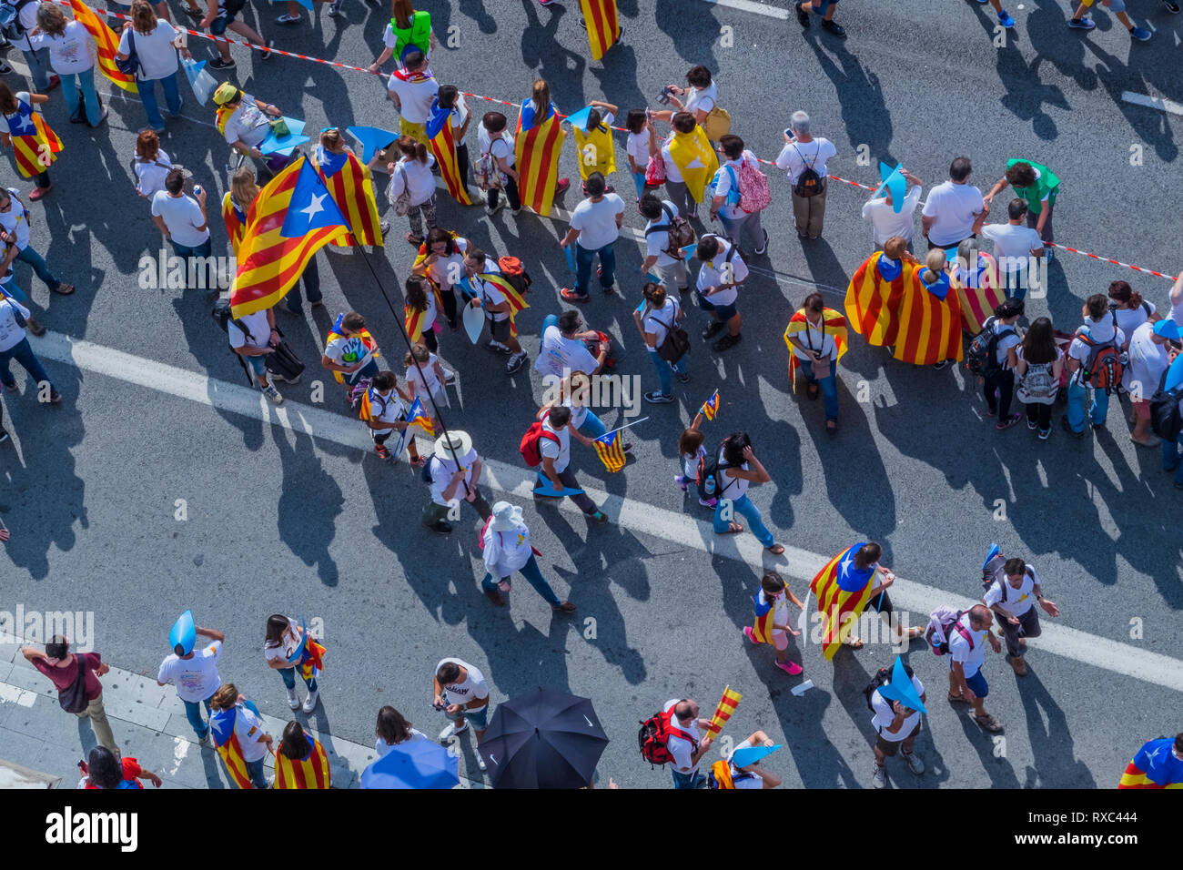 Catalonia national day national congress referendum hi-res stock ...