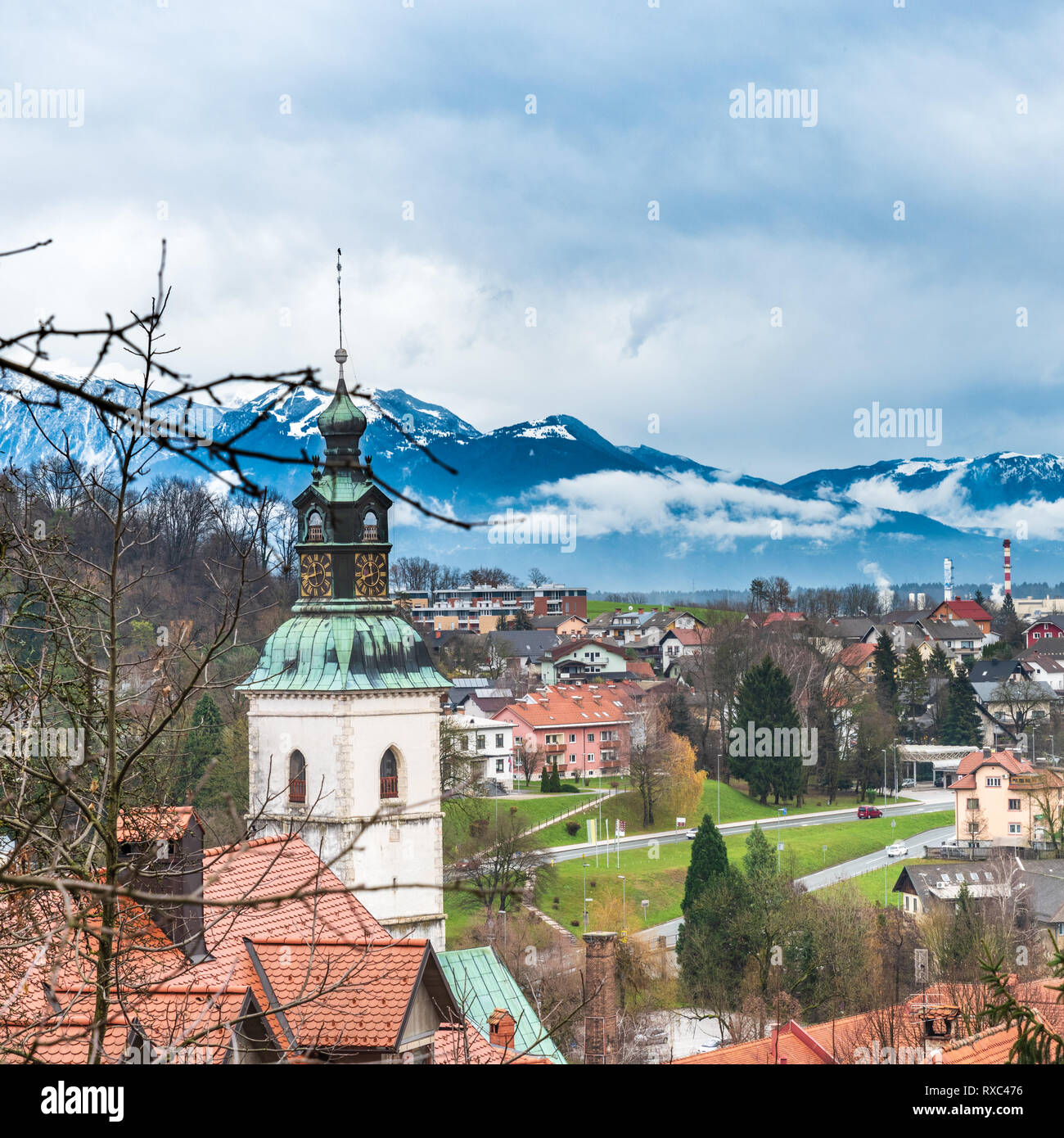 Skofja Loka ancient city of Slovenia Stock Photo - Alamy