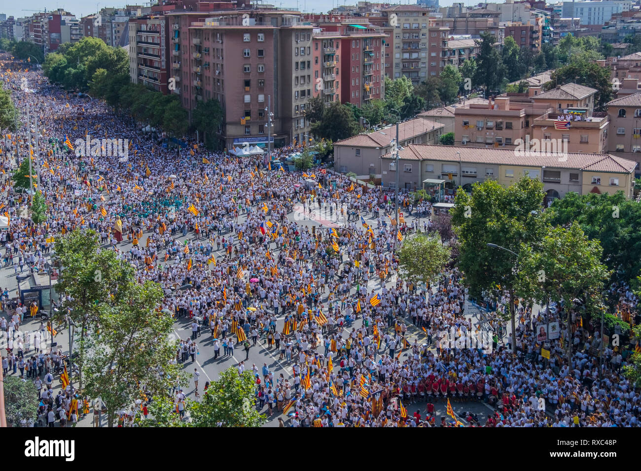 Catalan national flags hi-res stock photography and images - Alamy