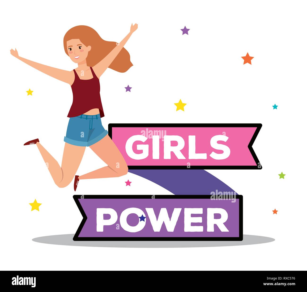 Celebrating diversity cartoon Stock Vector Images - Alamy