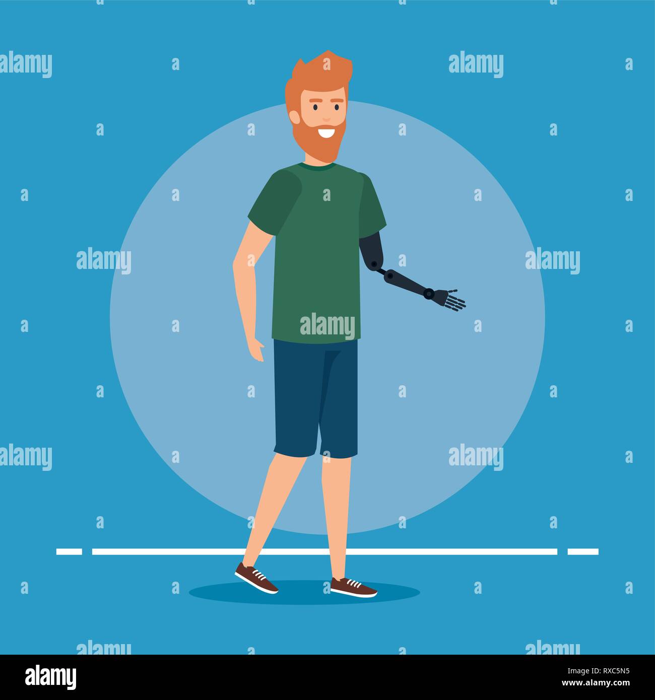 Hand prosthesis Stock Vector Images - Alamy