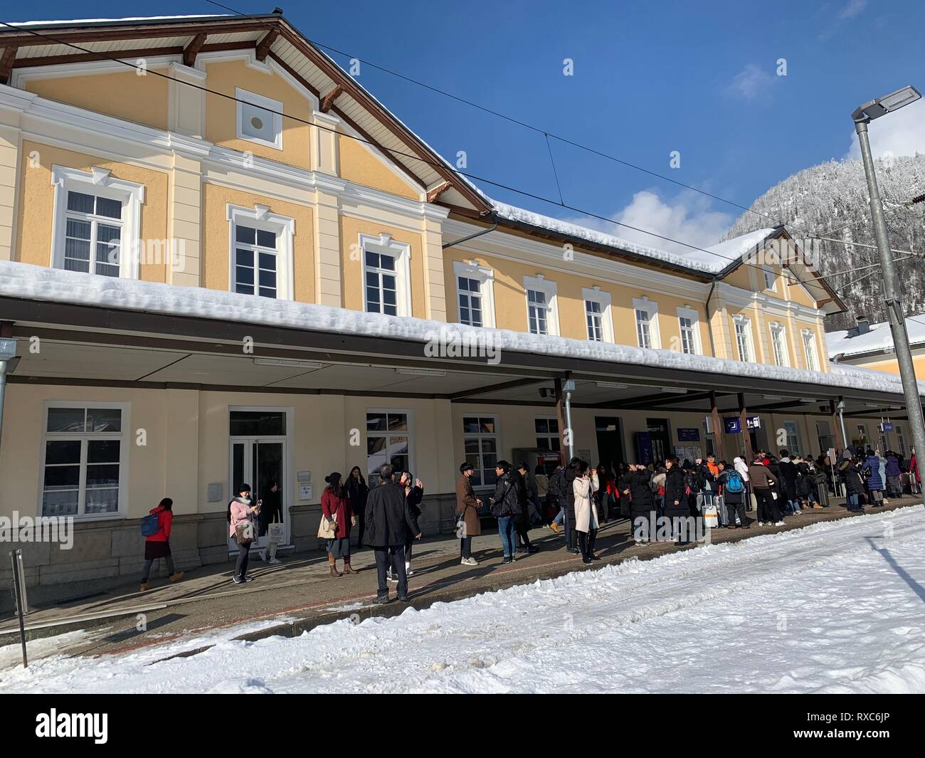 train station in bad gastein Stock Photo - Alamy