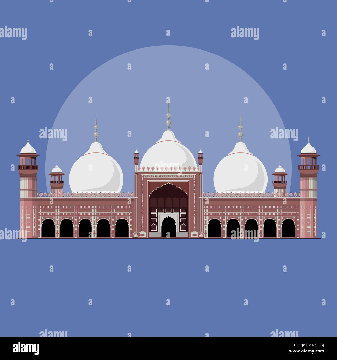 Badshahi Mosque situated in Lahore one of the famous Historical ...
