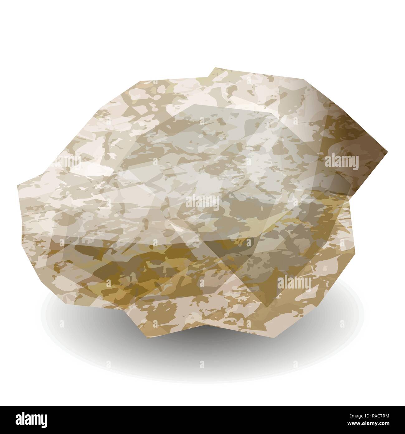 Diamond stone rough. Precious stone, gemstone, mineral. Translucent ...