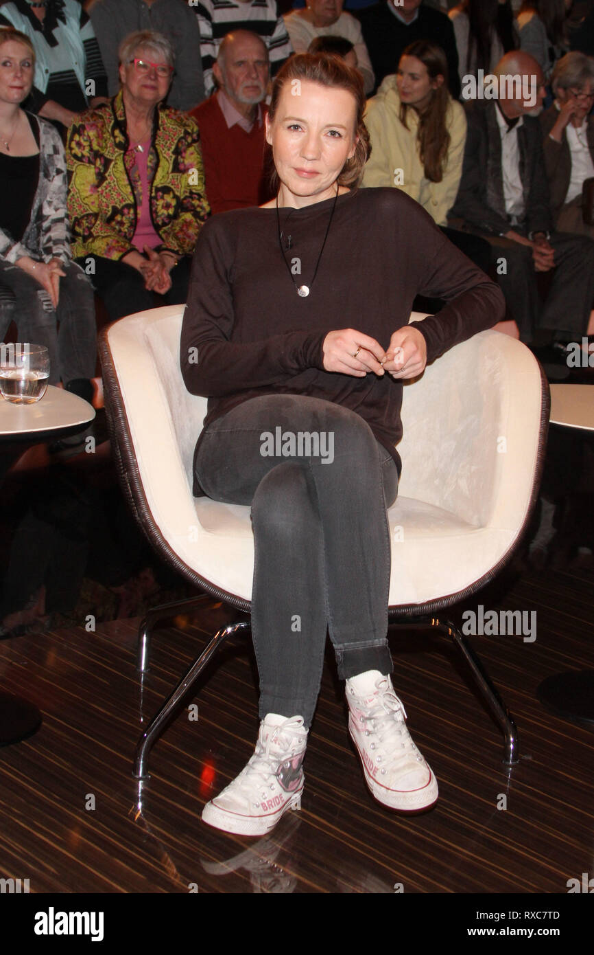 Guests at german ZDF talk show 'Markus Lanz' Featuring: Ines ...