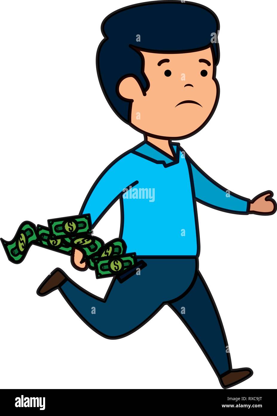 Flying bills Stock Vector Images - Alamy