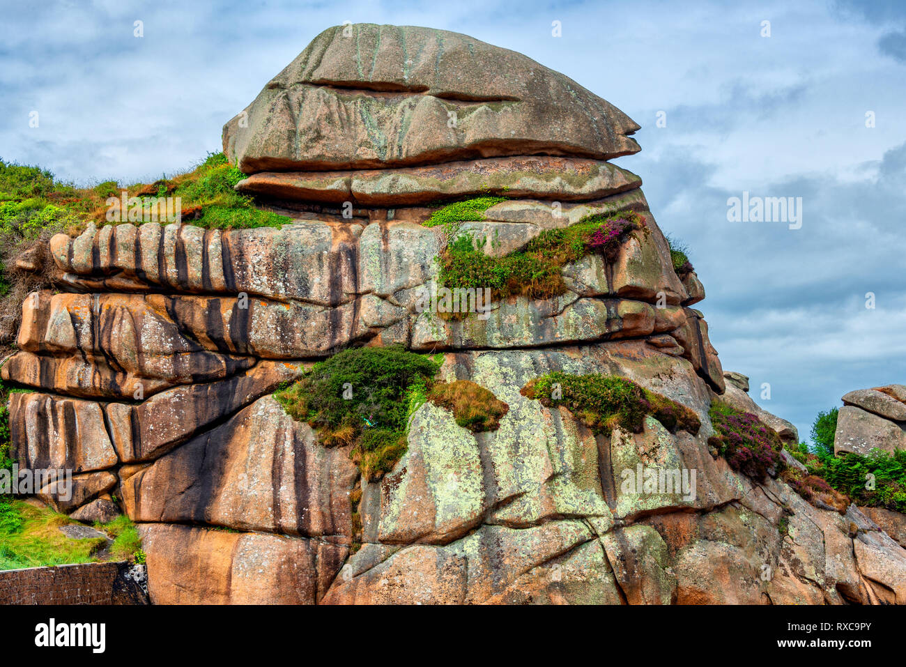 Amazing Rock Formations on the Cote Granit Rose in Brittany, France ...