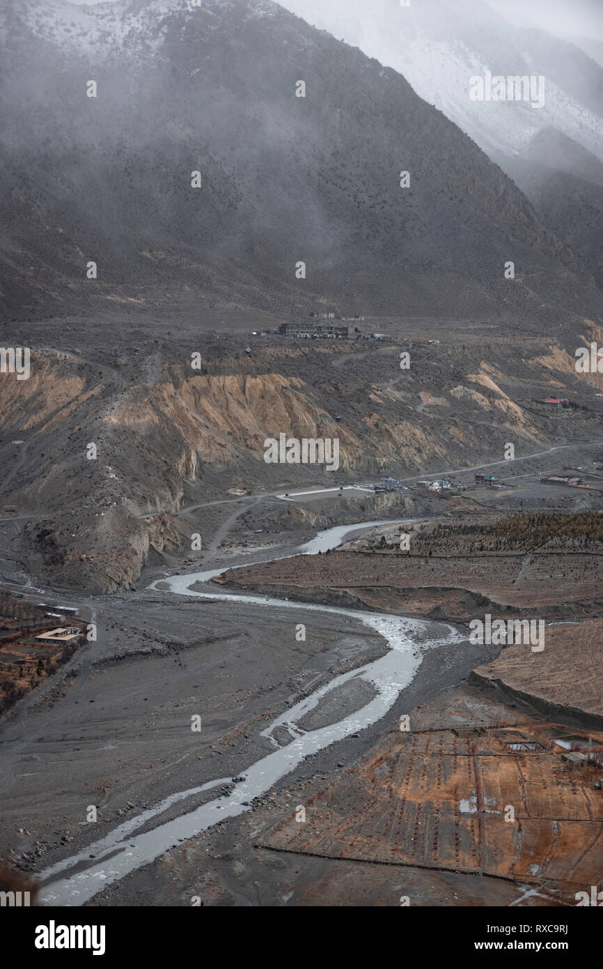 The beautiful landscape of Lower Mustang in Nepal Stock Photo - Alamy
