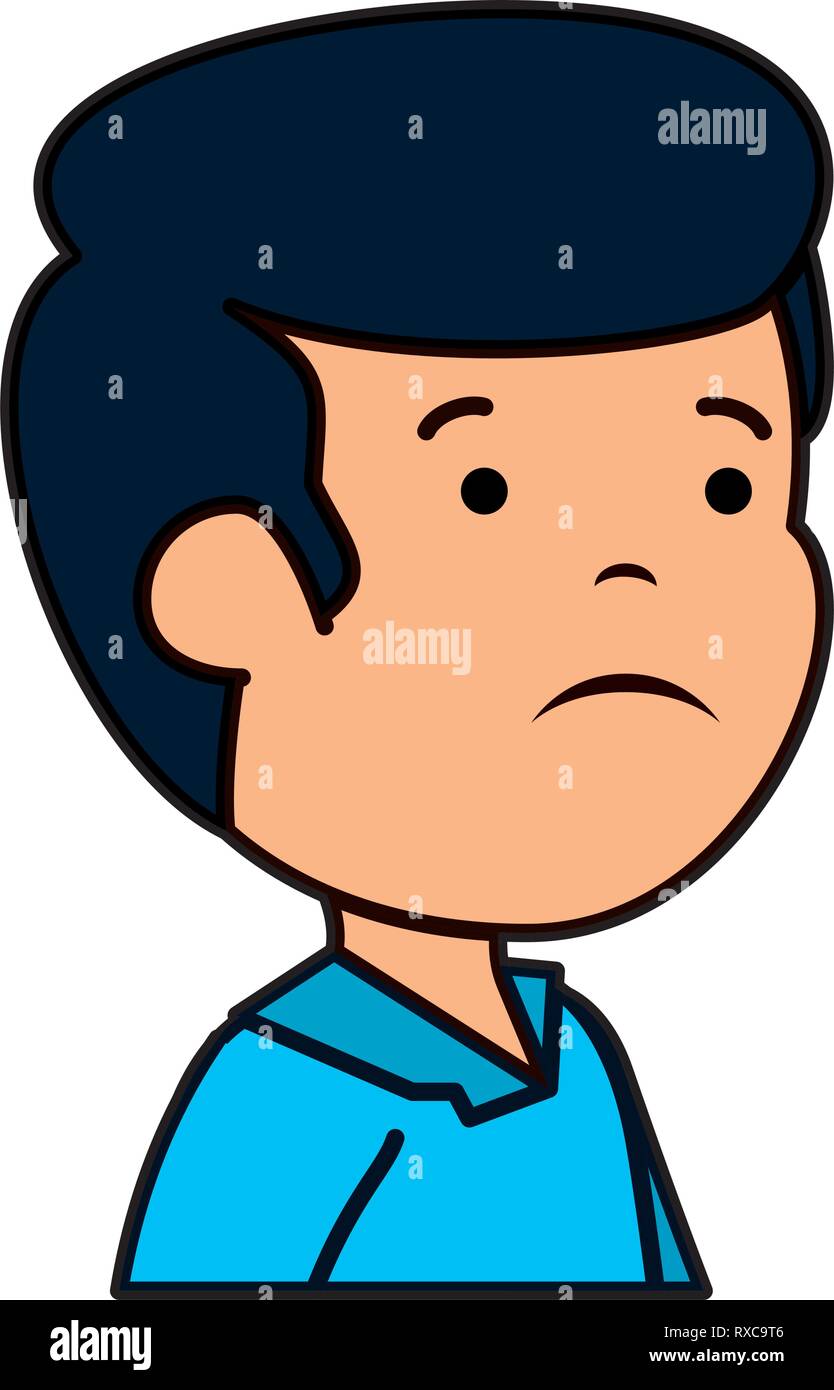 young sad man character Stock Vector Image & Art - Alamy