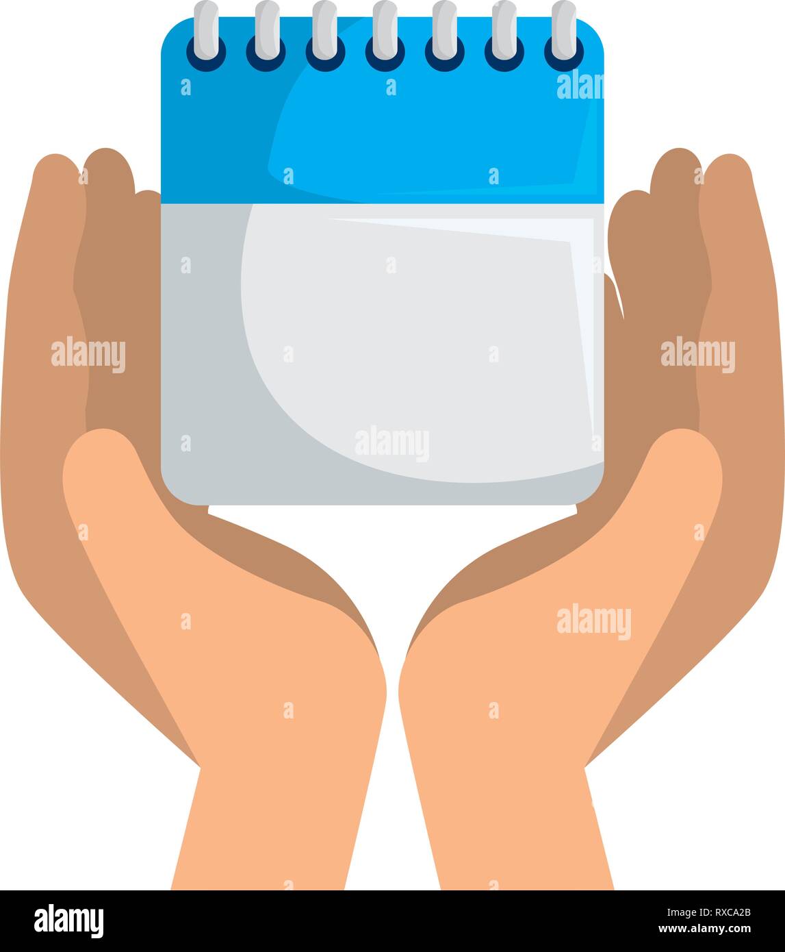 hands with calendar reminder Stock Vector Image & Art - Alamy