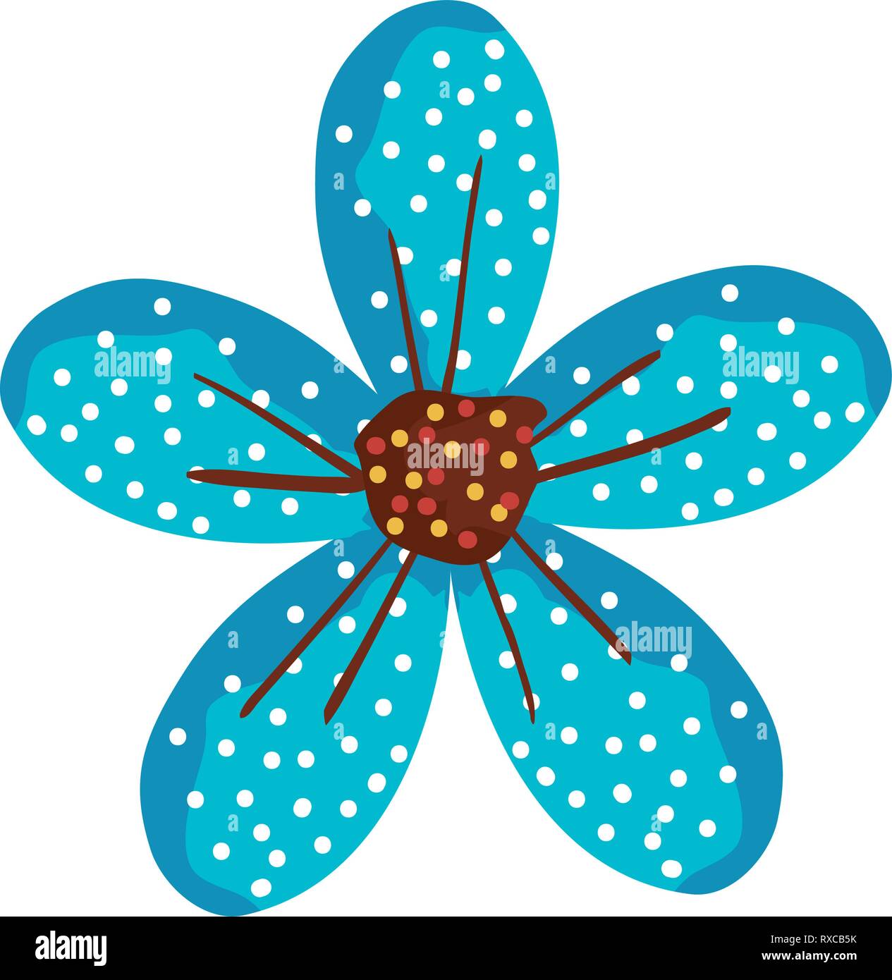 beautiful flower decorative icon Stock Vector Image & Art - Alamy