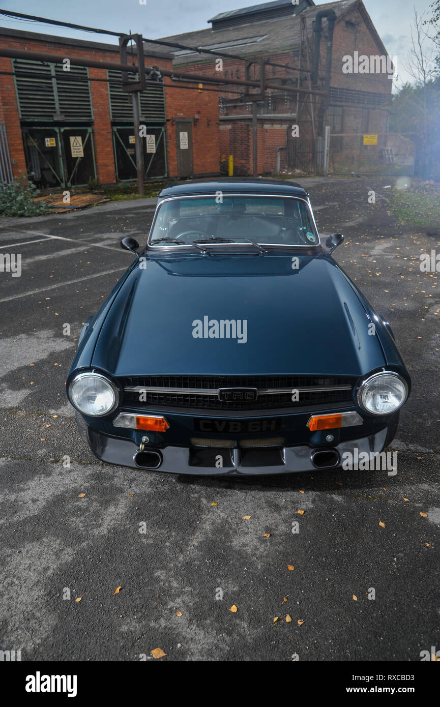 1970 Triumph TR6 classic British sports car Stock Photo - Alamy