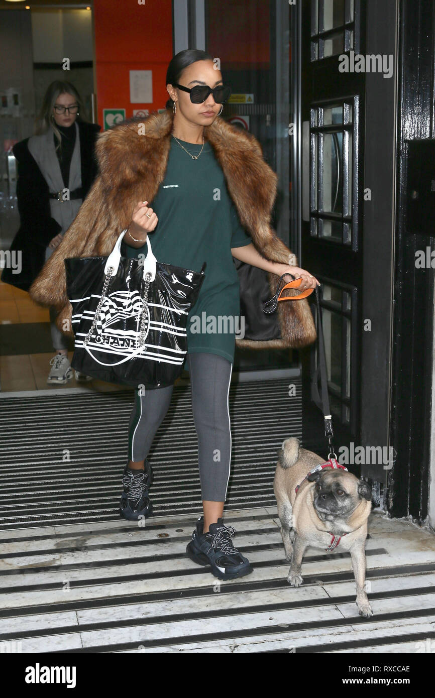 Little Mix seen leaving the Radio 2 studios after doing radio ...