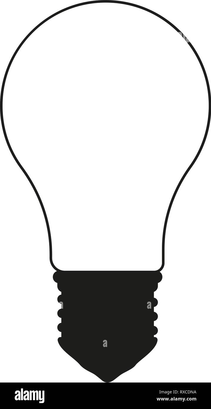 Black and white light bulb Stock Vector Image & Art - Alamy