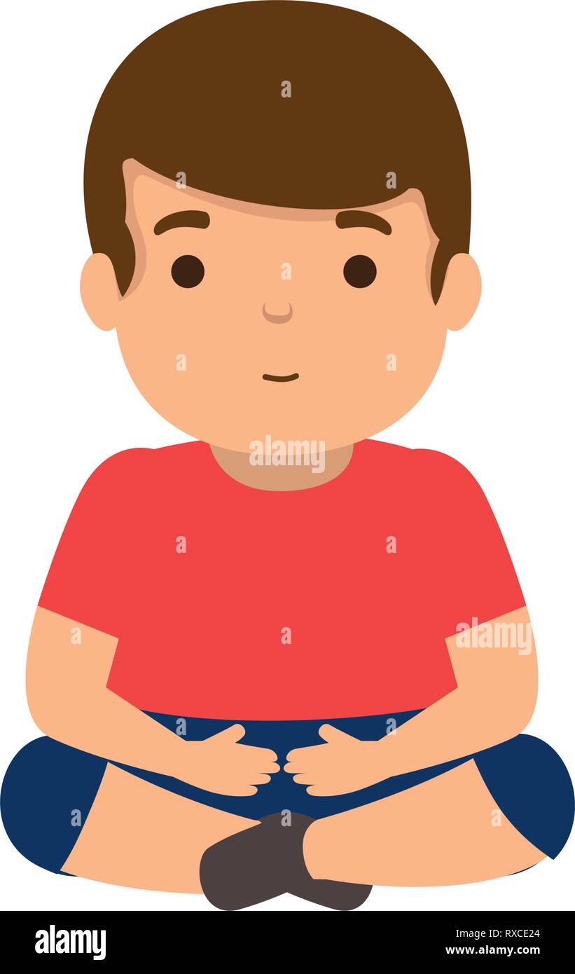 young man seated avatar character Stock Vector Image & Art - Alamy