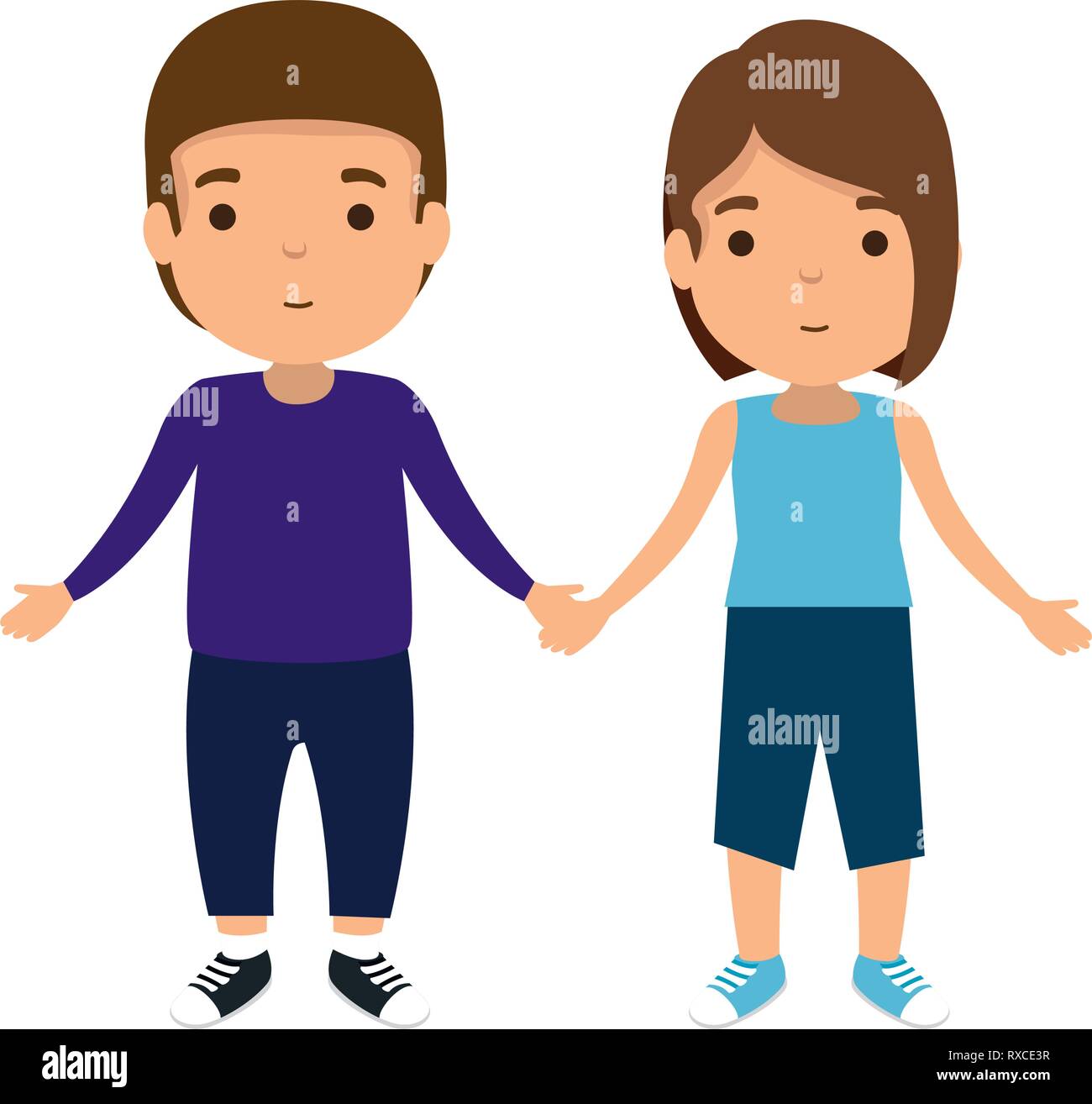 young couple avatars characters Stock Vector Image & Art - Alamy