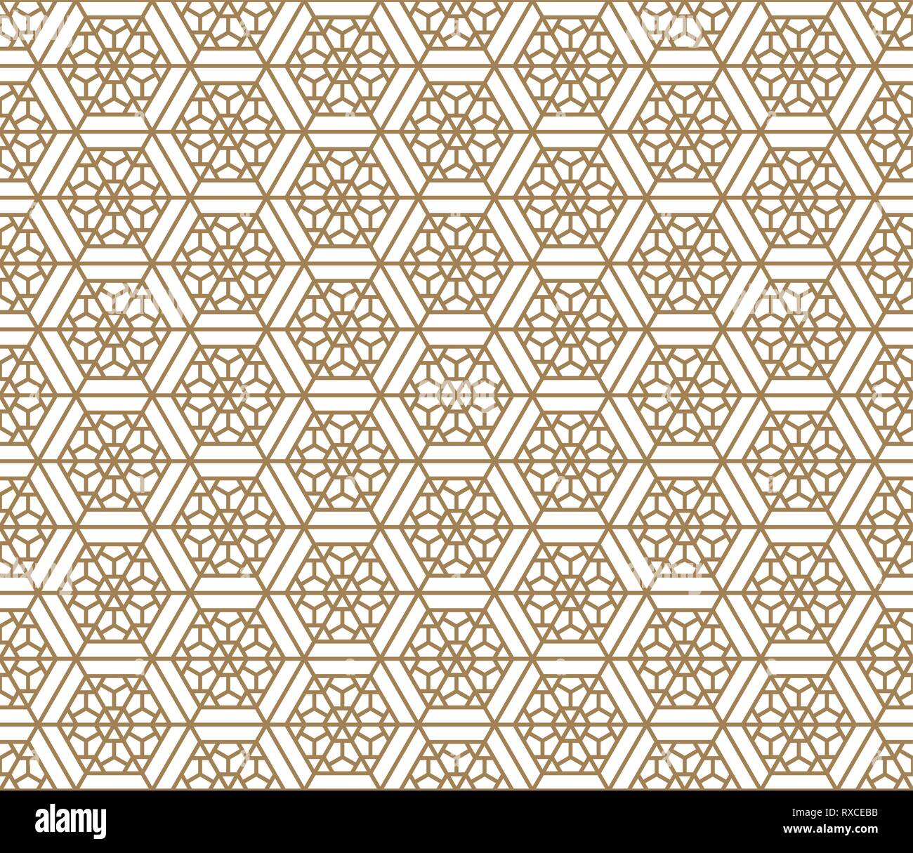 Japanese seamless pattern in style Kumiko.For template,fabric,shoji ...