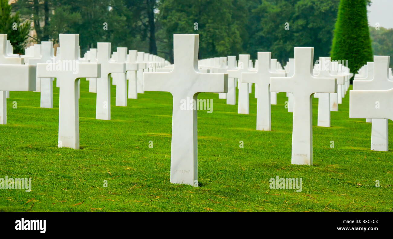 The Normandy American Cemetery in Normandy France. The Normandy ...