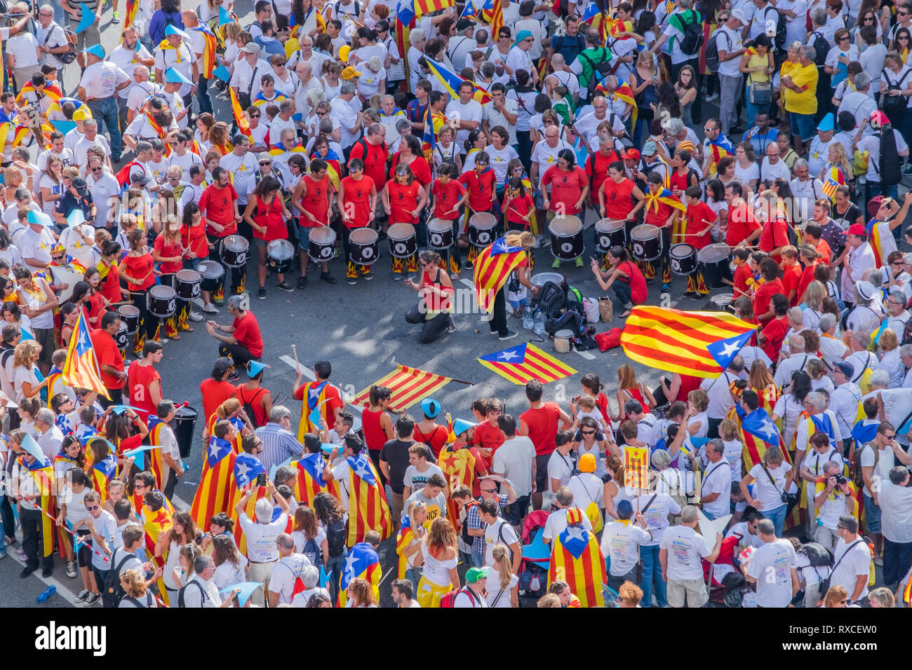 Catalonia national day national congress referendum hi-res stock ...