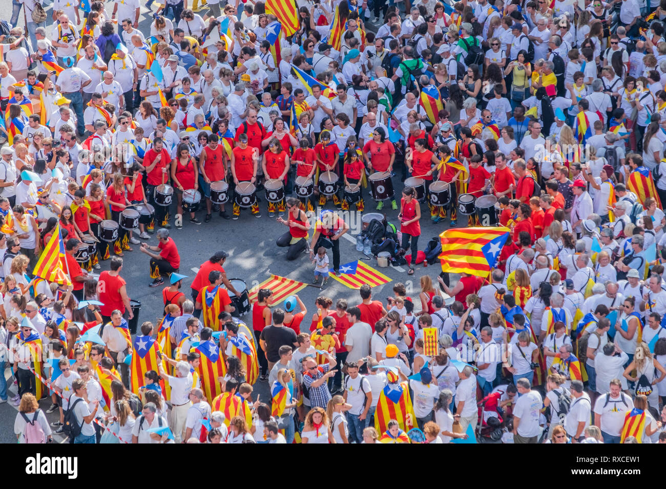 Catalonia national day national congress referendum hi-res stock ...